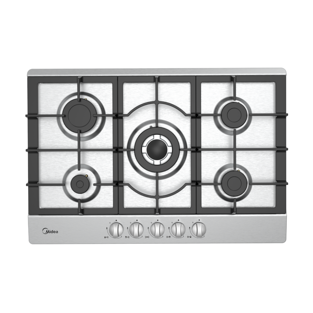 Built-in gas hob, 75 cm – Stainless steel (MH 705 TC FX G) - Midea Malta