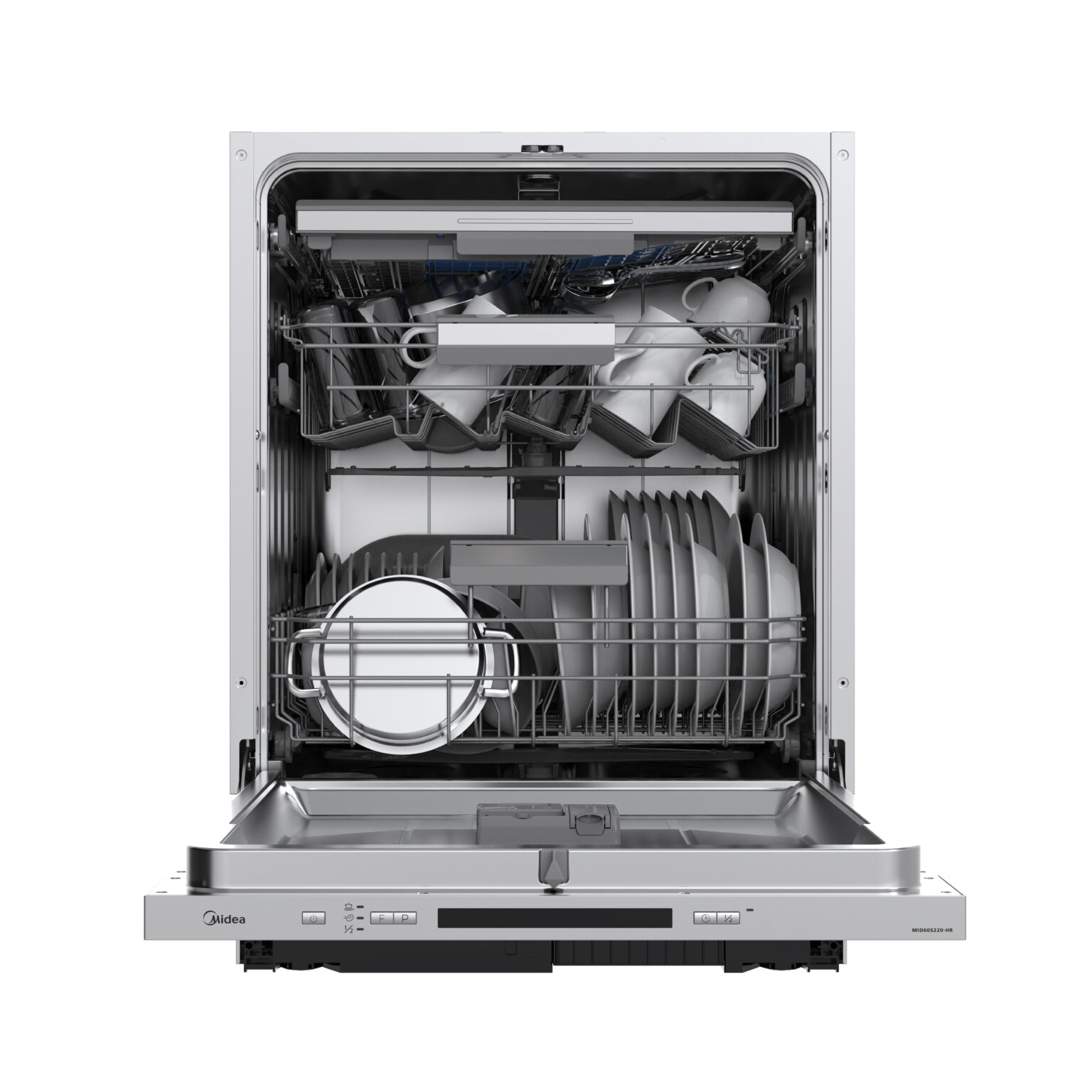 Midea Built-in Dishwasher 60cm – With Cutlery Tray & Auto Open Door ...