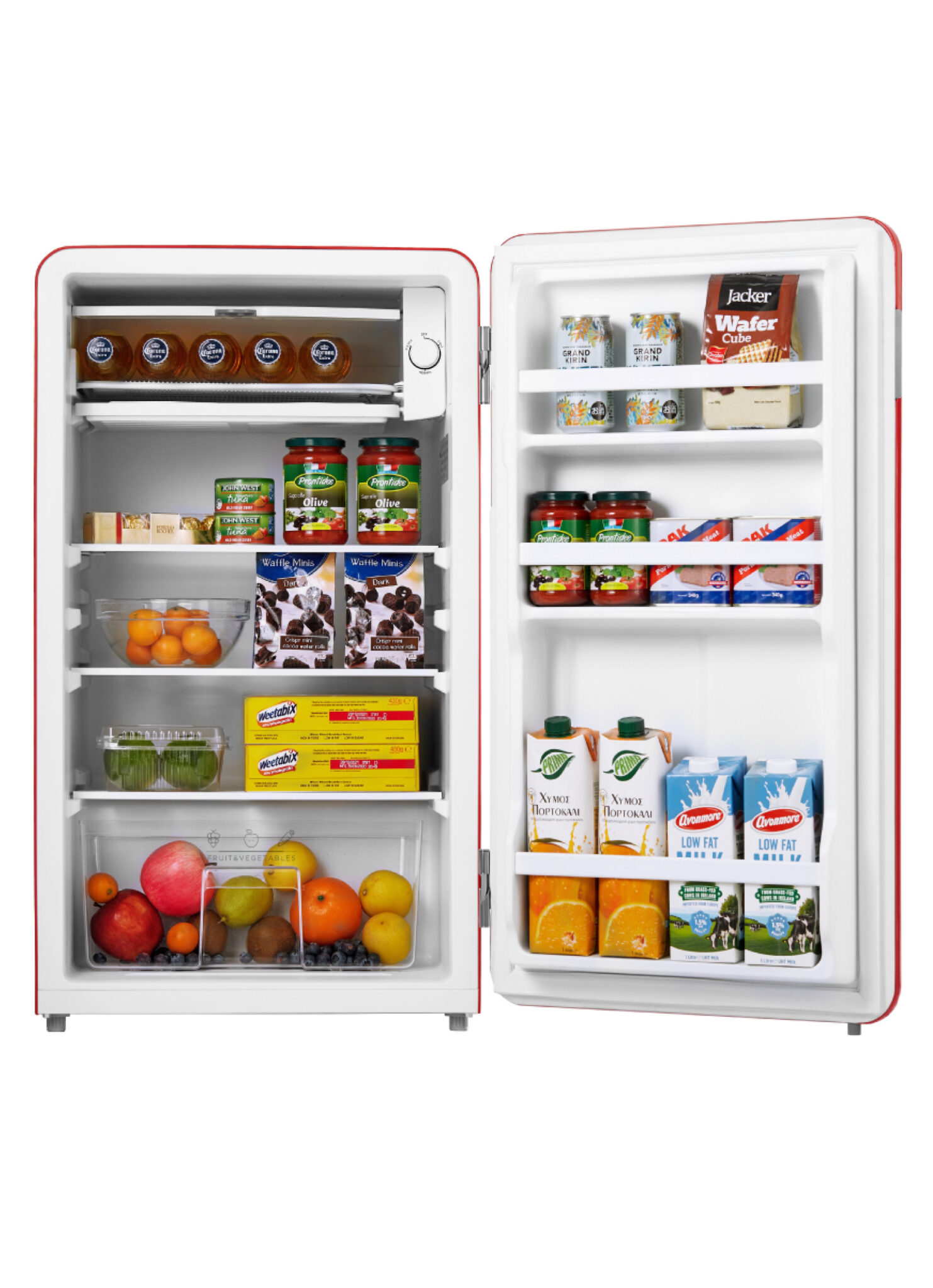 Midea Retro Table Top Fridge 93L (MDRD142SLE32) - Midea Malta