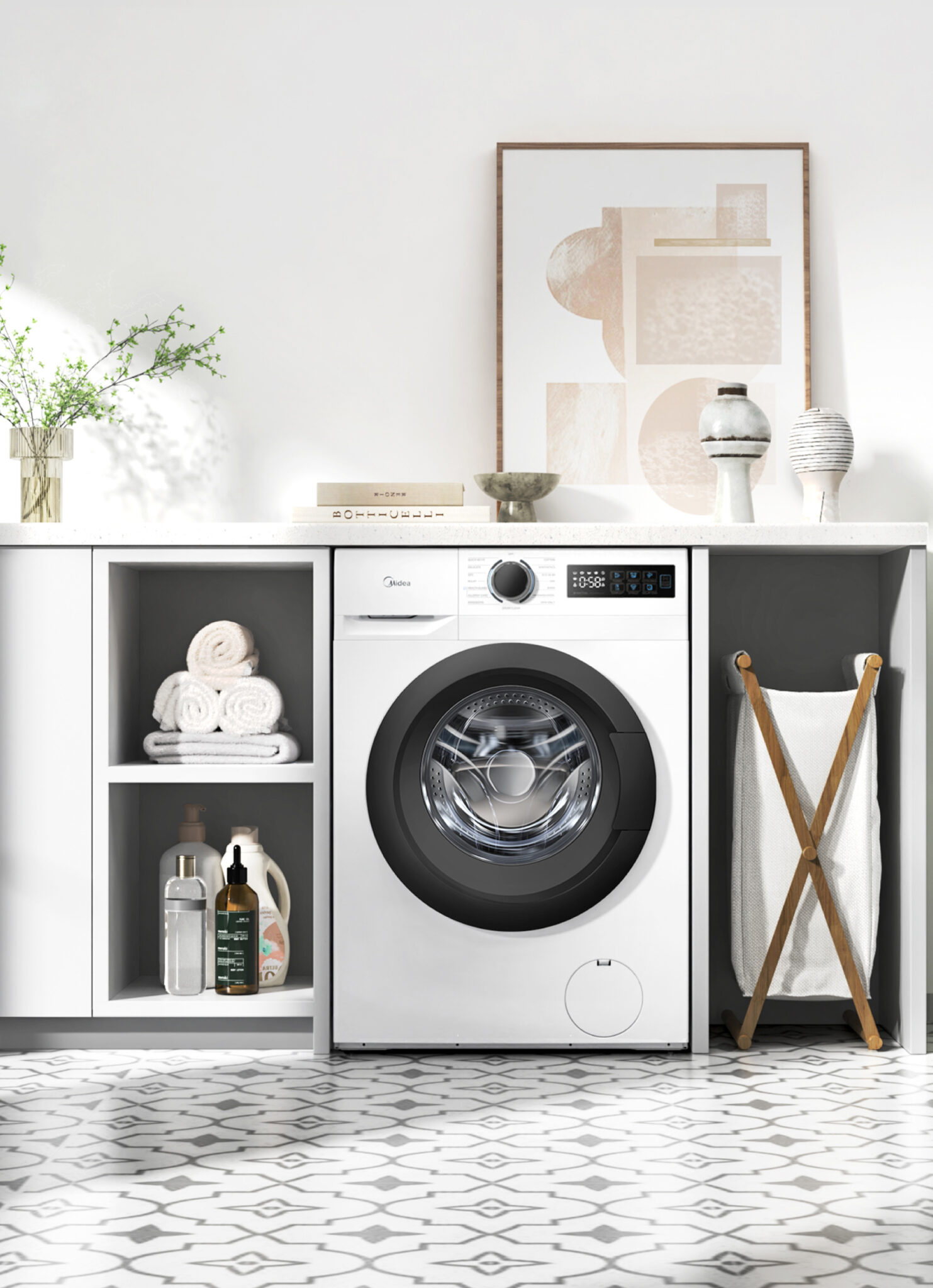 Midea Lunar Series Washing Machine 7kg (MF110W70/W-MT) - Midea Malta